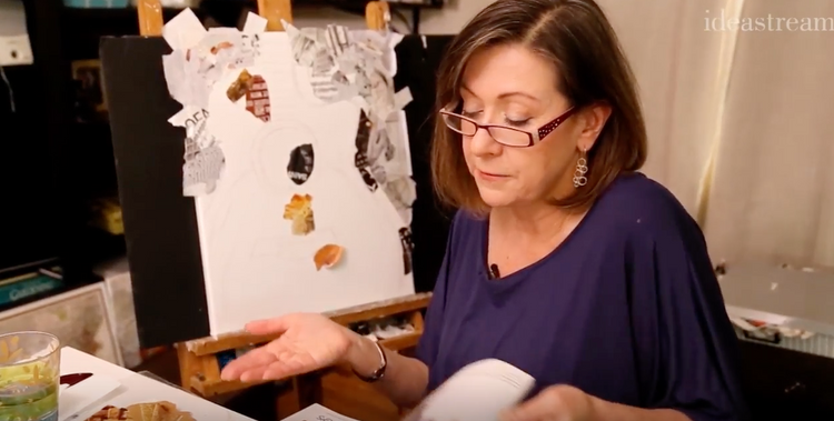 Magazine Collage Artist on PBS show Applause – Deborah Shapiro Art