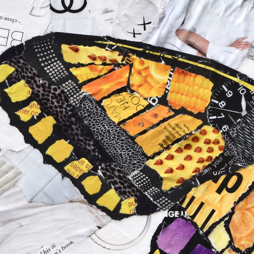 Swallowtail Butterfly Collage by Deborah Shapiro – Deborah Shapiro Art